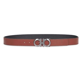 Ferragamo Wende-Gancini-G&uuml;rtel - - Accessories - Herren - Braun - 105 CM