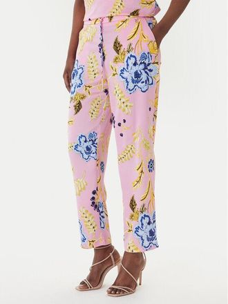 Lola Casademunt Stoffhose LS2614023 Rosa Slim Fit