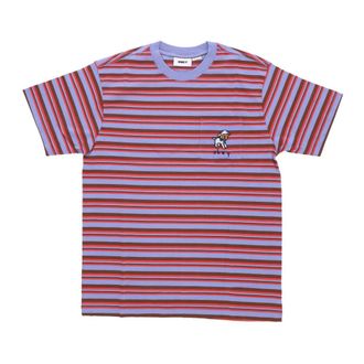 Obey Gestreiftes Taschen T-Shirt Digital Violett Herren T-Shirt - - Tops - Herren - Mehrfarbig - XL