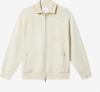 Isabel Marant Cardigan Sergio - Homme - Gris Clair-jaune Clair - Taille XS - Isabel Marant