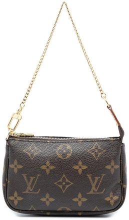 Louis Vuitton Crossbody Bags - Monogram Mini Pochette Accessoires - Gr. unisize - in Braun - f&uuml;r Damen