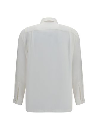 Max Mara Womens Geranio Crepe De Chine Shirt Vela Silk