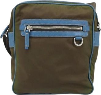 Prada unisex, Pre-owned, Vert, Taille: ONE Size Sac bandouli&egrave;re Vintage Pre-owned