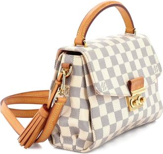 Louis Vuitton Croisette Handbag Damier crossbody bag - Wei&szlig;