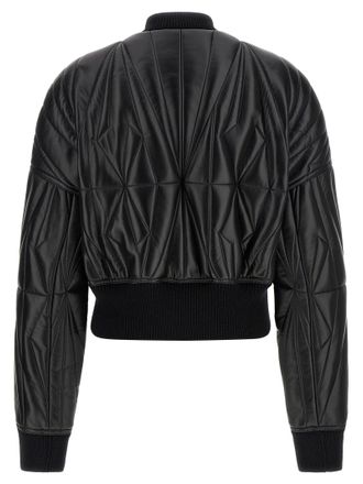 Rick Owens Mens Black Lamb Leather Jacket Clothing