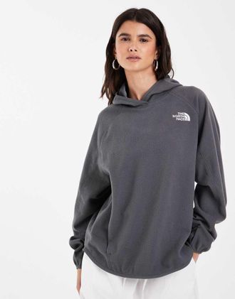 The North Face polaire &agrave; capuche Oxara gris anthracite