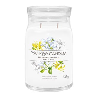 Yankee Candle Company Signature Duftkerze | große Kerze mit langer Brenndauer Midnight Jasmine | Soja-Wachs-Mix | Perfekte Geschenke für Frauen