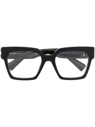 Miu Miu Eyewear lunettes de vue à monture carrée - Noir