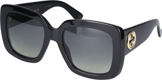 Gucci Womens Sunglasses Gucci Gg0141sn 001 Black Grey 53-20-140 Acetate