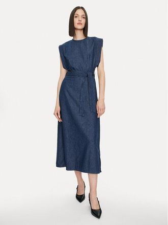 Benetton United Colors Of Benetton Jeanskleid 4PMVDV084 Blau Regular Fit