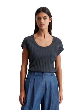 Marc O'Polo T-Shirt luftiges Strickgewebemuster, slim fit