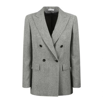 Boglioli Graue Woll-Kaschmir-Jacke - - Jackets - Damen - Grau - M