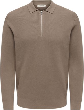 Only & Sons Onsphil Reg 12 Half Zip Polo Knit Noos