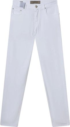 Hand Picked Homme, Jeans, Blanc, Taille: W36 Jeans Slim-Fit