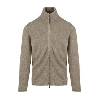 FILIPPO DE LAURENTIIS Herren Pullover mit durchgehendem Rei&szlig;verschluss in Beige - - Knitwear - Herren - Beige - L
