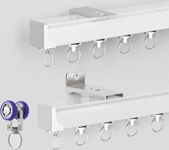 Generic Gardinenschiene aus Aluminium Vorhangschienen,f&uuml;r Decke oder Wand,g 1-l&auml;ufig f&uuml;r Schiebevorh&auml;nge,Vorh&auml;nge,f&uuml;r Vorh&auml;nge,Raumteiler,Wohnmobil-Vorhang,Du