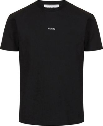 Iceberg Homme, Tops, Noir, Taille: XL T-Shirt Coupe Standard Classique