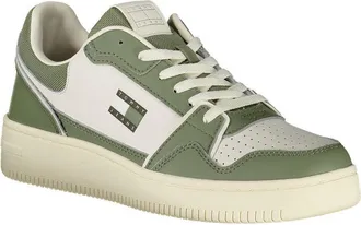 Tommy Hilfiger Leather & Polyurethane Colorblock Sneaker - Green