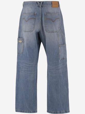 Versace Cotton Denim Jeans - Blue