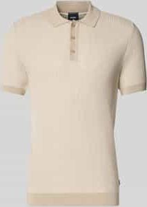 Joop Slim Fit Poloshirt mit Strukturmuster Modell Brianoro