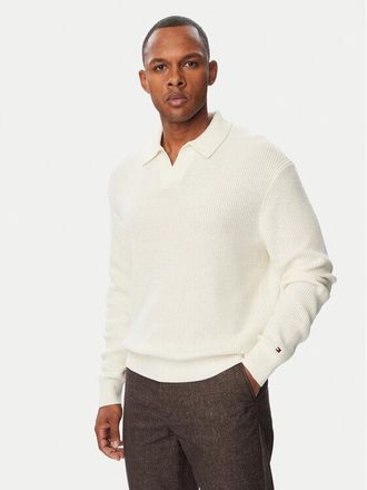 Tommy Hilfiger Pullover Fisherman MW0MW42804 Creme Regular Fit