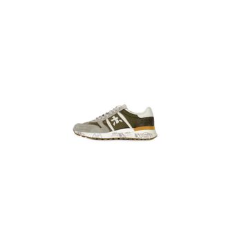 Premiata Logo Sneakers Wildleder Gummisohle Canvas - - Shoes - Herren - Mehrfarbig - 40 EU