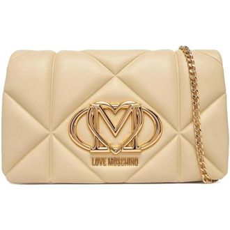 Love Moschino Quilted Crossbody Bag - - Bags - Damen - Beige - ONE SIZE