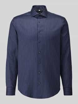 Jake*s Slim Fit Businesshemd aus reiner Baumwolle