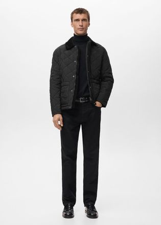 Mango Wasserabweisende Steppjacke schwarz - Herren - XXL - MANGO MAN