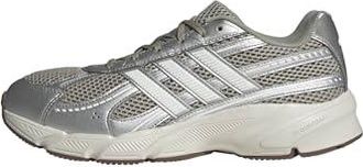 adidas Homme TECHNOCHAOS 2000 Shoes, Wonder Cargo/Core White/Matte Silver, 43 1/3 EU