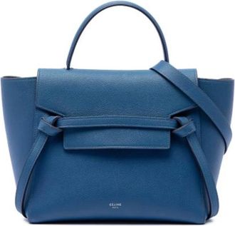 Celine Pre-owned Vintage Satchel - Femme - Pre-owned - Bleu - Taille: ONE Size