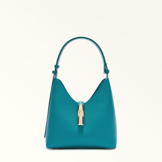 Furla Goccia Schultertasche S Amatore Blue Blau Night-kalbsleder Damen