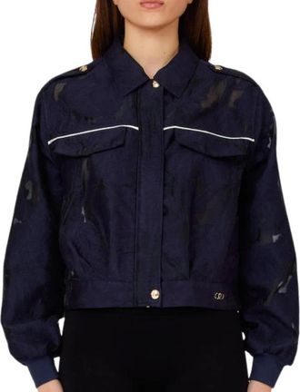 Liu Jo Femme, Vestes, Bleu, Taille: 36 FR Light Vestes