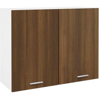 vidaXL H&auml;ngeschrank Lyon Braun Eichen-Optik 80x31x60 cm Holzwerkstoff Vidaxl
