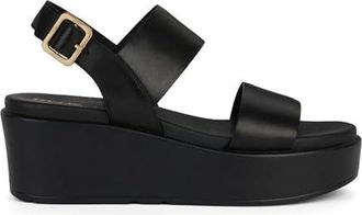 Geox D Xand 2.2s A Sandales compensées, Noir, 41 EU