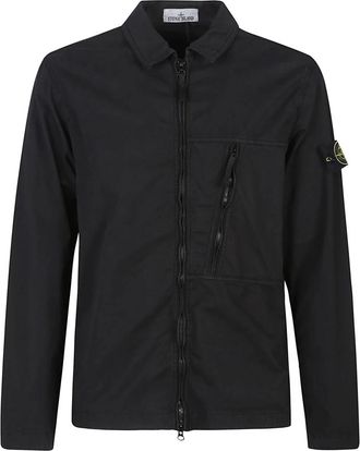 Stone Island Homme, Vestes, Noir, Taille: L 1200003 Overshirt