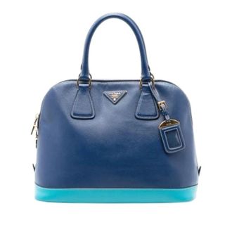 Prada Sac &agrave; main en cuir Saffiano Pre-owned - Femme - Pre-owned - Bleu - Taille: ONE Size