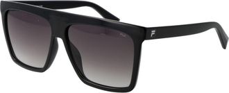 Fila Schwarze Kunststoffsonnenbrille