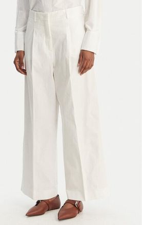 Max Mara Stoffhose Bellico 2615131072 Wei&szlig; Regular Fit