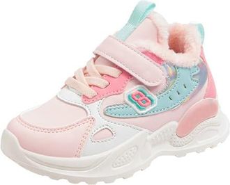 Generic Baskets en cuir pour enfants - Imperm&eacute;ables - Doubl&eacute;es en polaire - Chaudes - Confortables - Lacets extensibles - L&eacute;g&egrave;res - Pour filles et gar&ccedil;ons, ro