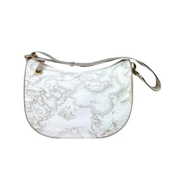 Alviero Martini 1A Classe Femme, Sacs, Blanc, Taille: ONE Size Soft Tracolla Mezzaluna Media