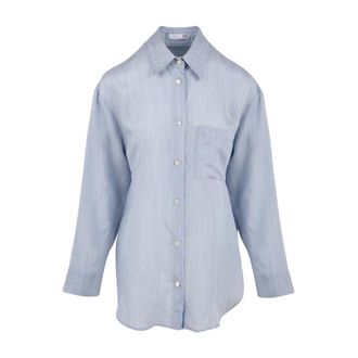 Douuod Clear Blue Colibri Hemd - - Blouses & Shirts - Damen - Blau - M