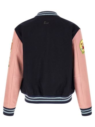 Kenzo Embroidered Badges Wool Jacket - Navy