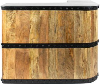Made In Meubles Meuble bar en bois de manguier New-York
