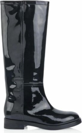 Pollini Schwarze Damenstiefel & Stiefeletten - - Shoes - Damen - Schwarzk - 37 1/2 EU