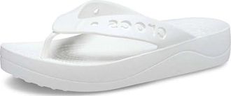 Crocs Femme Baya Platform Flip Tongs, White, 39/40 EU
