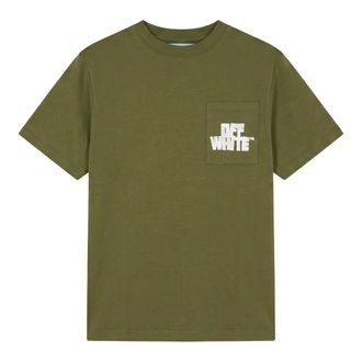 Off-white T-Shirt mit Print - - Tops - Herren - Gr&uuml;n - M