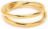Alt Paris Bague double spirale 2.0 en vermeil