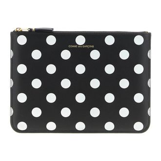 Comme Des Gar&ccedil;ons Polka Dots Printed Wallet - - Accessories - Damen - Schwarzk - ONE SIZE