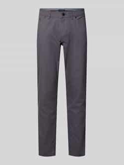 Christian Berg Straight Fit Hose mit Strukturmuster